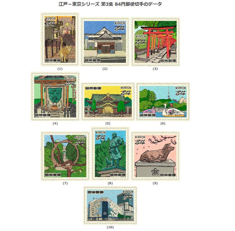 One of the best souvenirs in Japan is a “Commemorative postage stamp ...